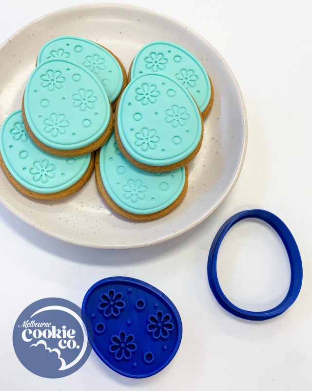 Easter Egg Shaped Cookie Cutter & Embosser