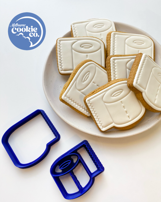 Toilet Paper Cookie Cutter & Embosser | Melbourne Cookie Co