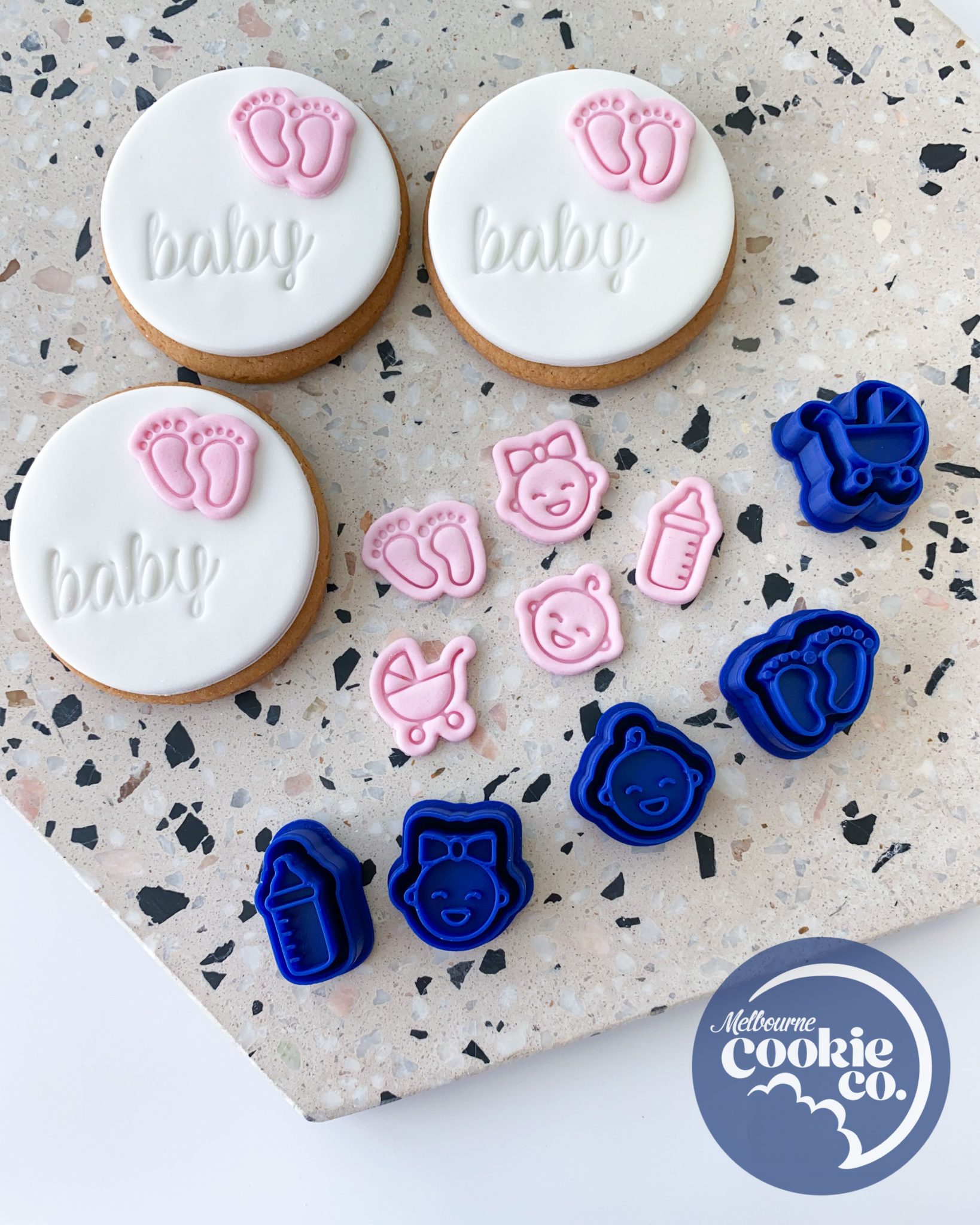 Tiny Baby Embossers and Cutters - Melbourne Cookie Co