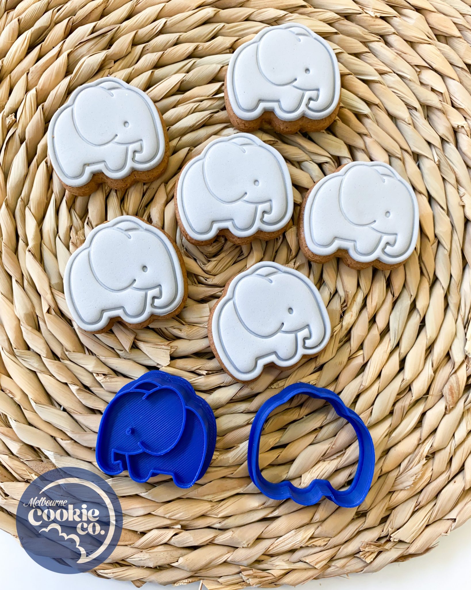 Mini Elephant Embosser and Cutter - Melbourne Cookie Co