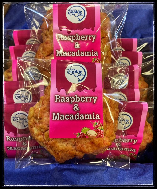 Buy Raspberry & Macadamia Chunky Cookies Online